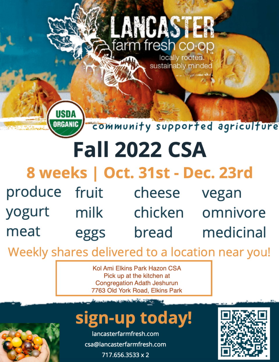Support Local Farms … Join the CSA Fall Season – Reform Congregation ...